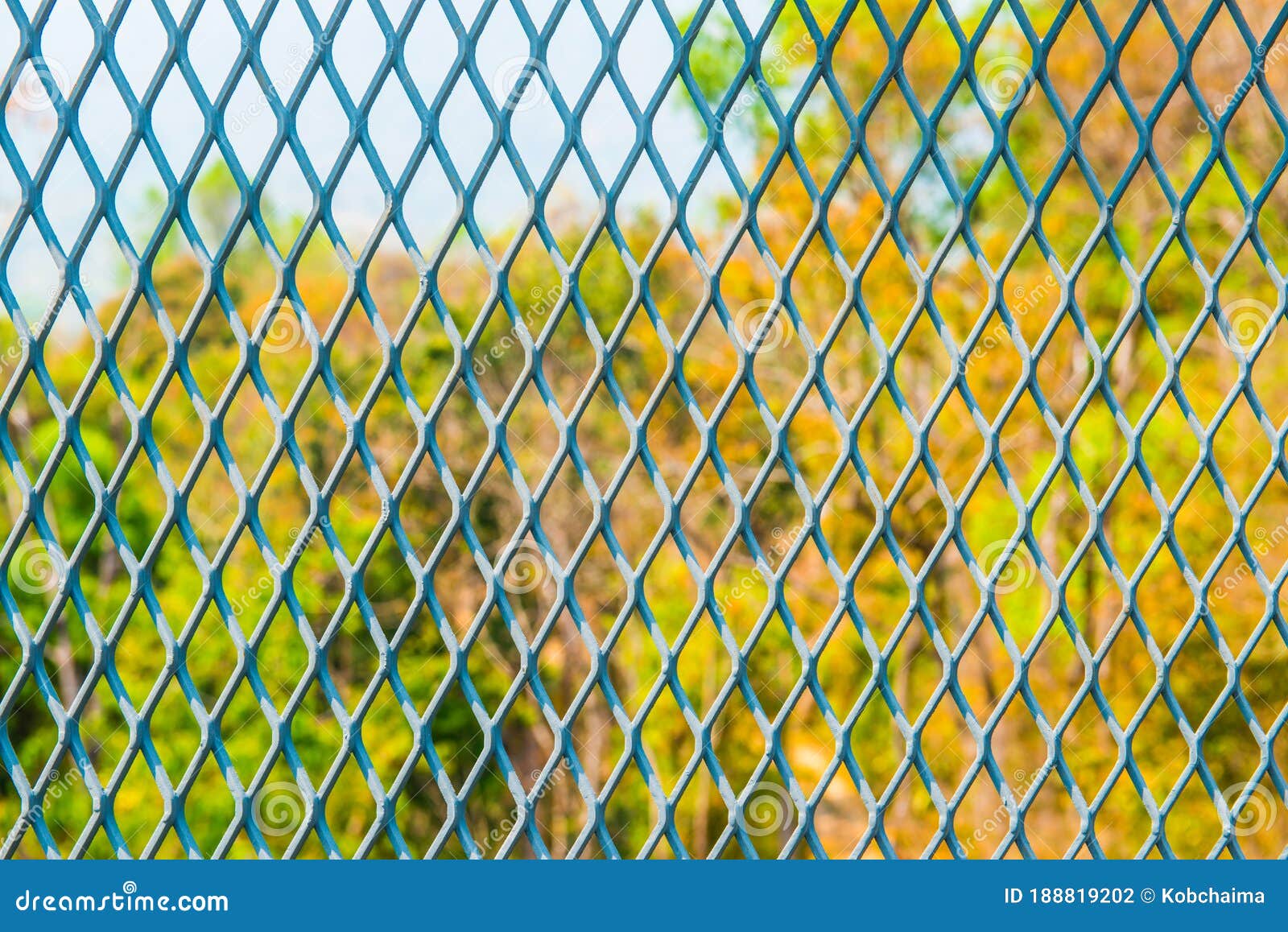 Perforated Fence of Canopy Walkway Stock Photo - Image of building ...