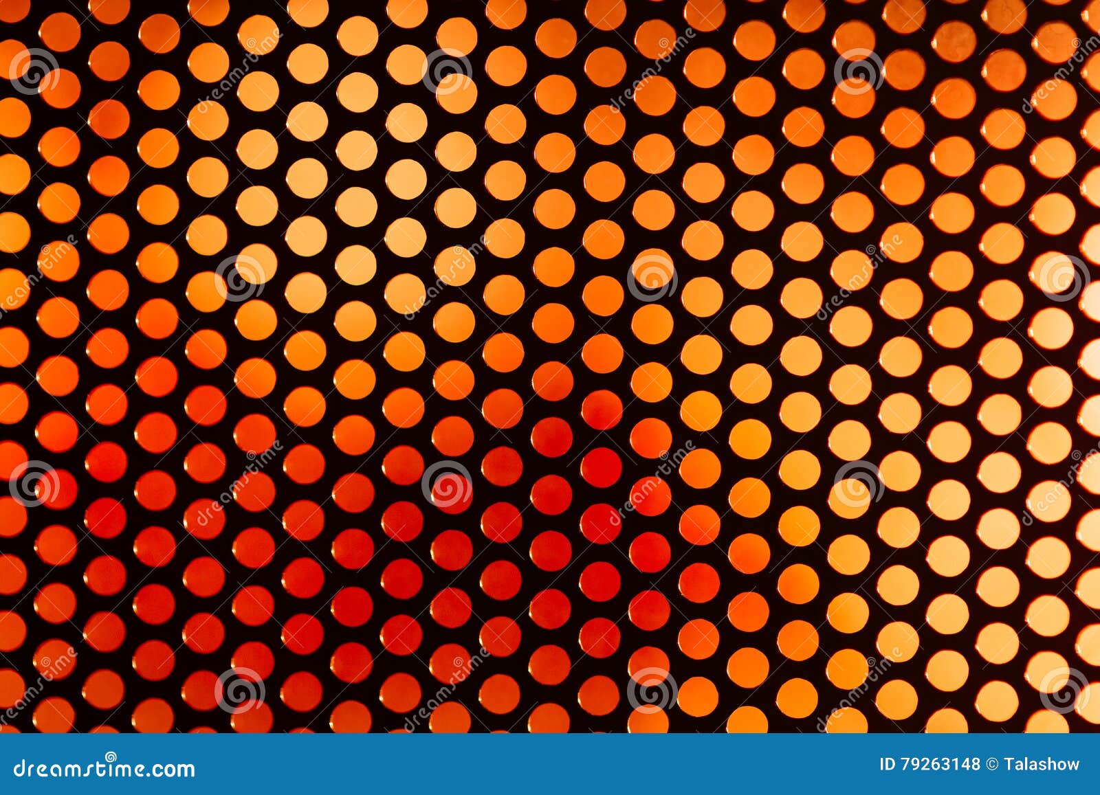 Perforated Grating. Lots of Round Holes Stock Illustration ...