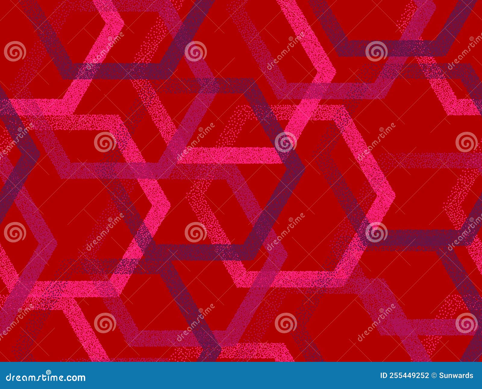 Perforated Hexagon Geometric Seamless Vector Pattern. Gradient Dotted ...