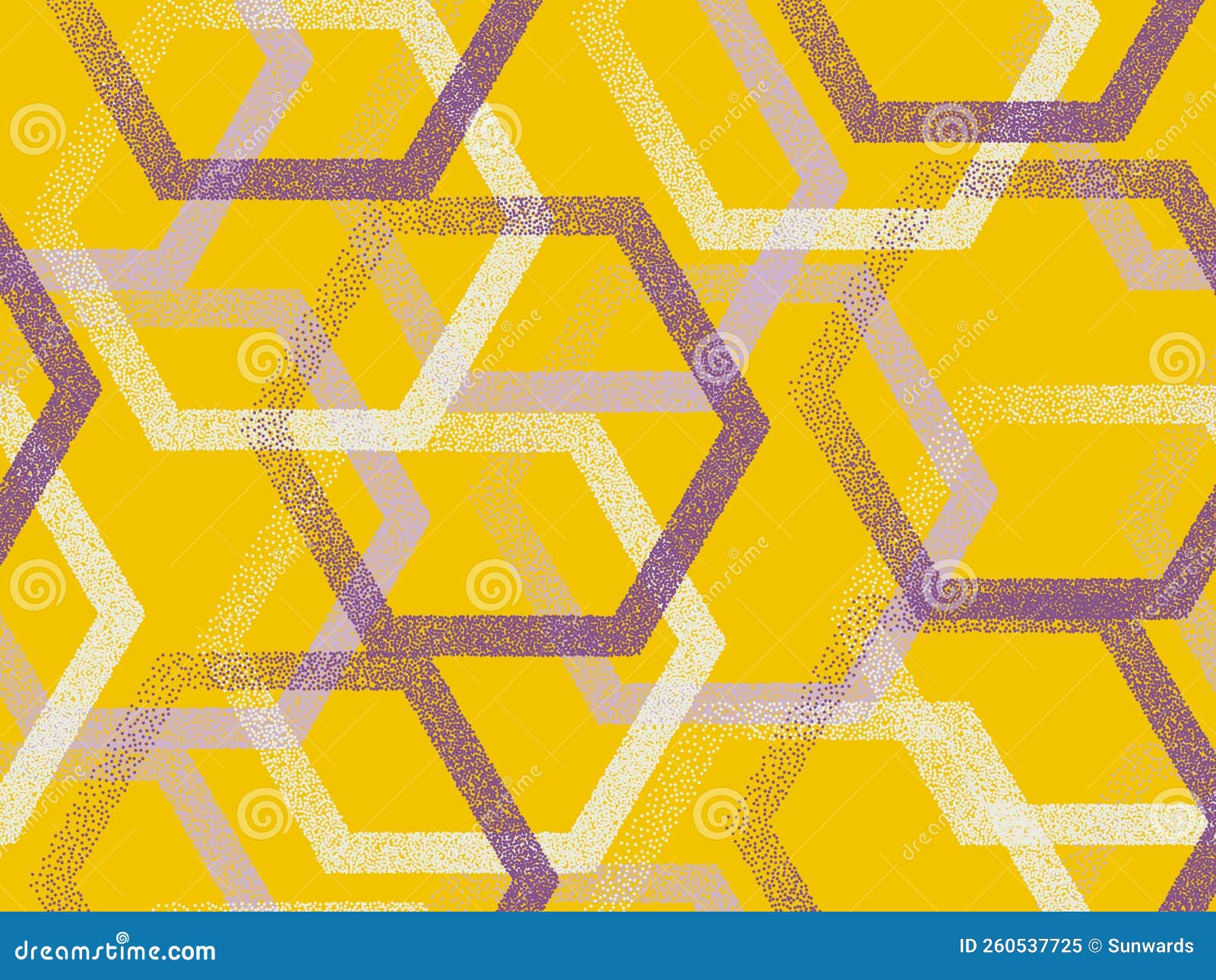 Perforated Hexagon Geometric Seamless Vector Pattern. Gradient Dotted ...