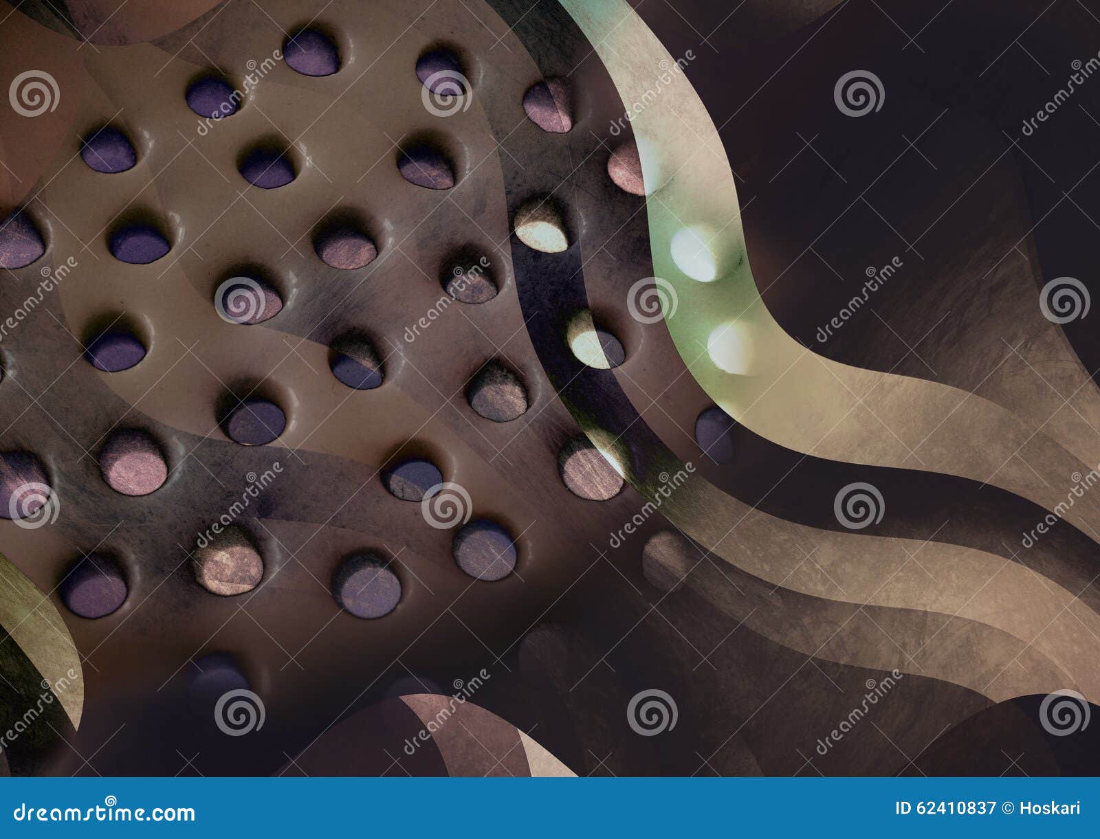 Perforated, Industrial Look Background, Metal Texture, Brown and Red ...