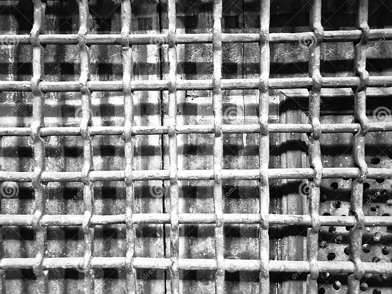 Perforated Iron Vertical Surface Black and White Texture Stock Photo ...