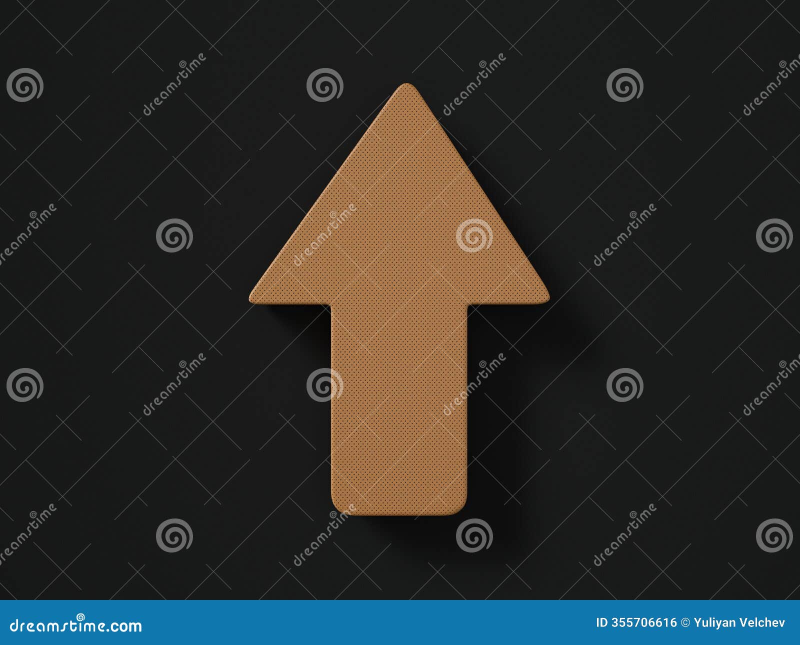 Perforated Leather Arrow Symbol Stock Illustration - Illustration of ...