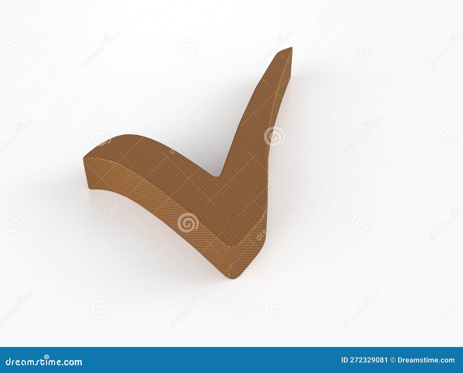 Perforated Leather Check Mark Symbol Stock Illustration - Illustration ...