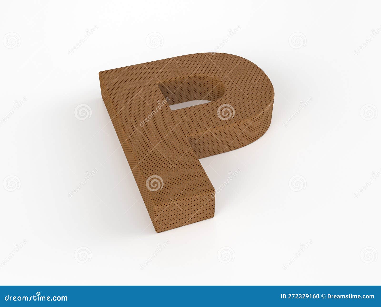 Perforated Leather Letter P Stock Illustration - Illustration of object ...