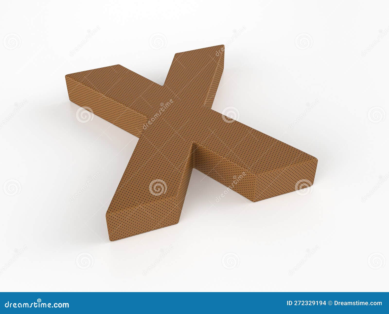 Perforated Leather Letter X Stock Illustration - Illustration of learn ...