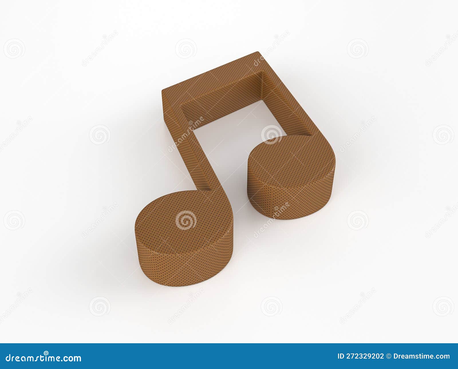 Perforated Leather Music Note Symbol Stock Illustration - Illustration ...