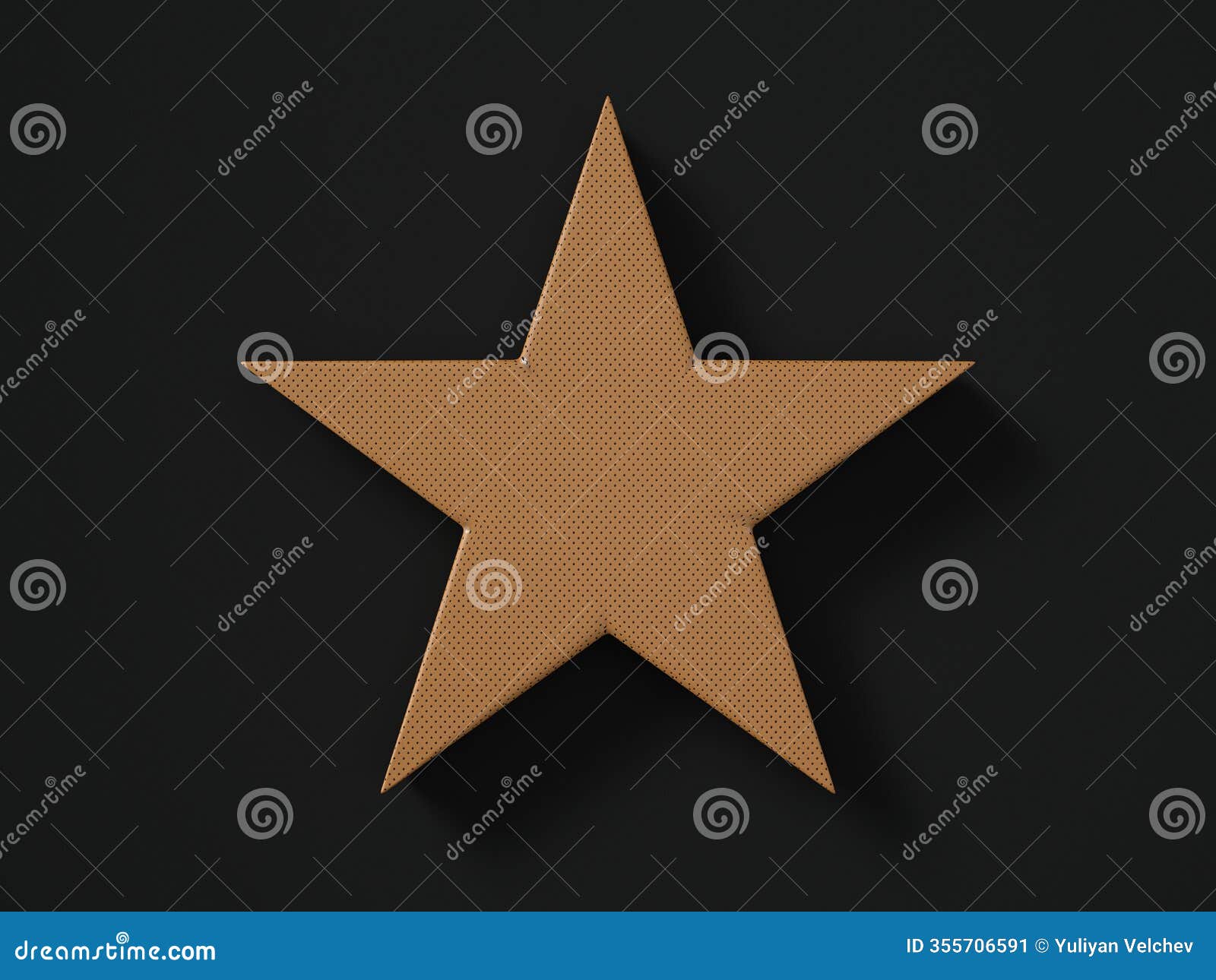 Perforated Leather Star Symbol Stock Illustration - Illustration of ...