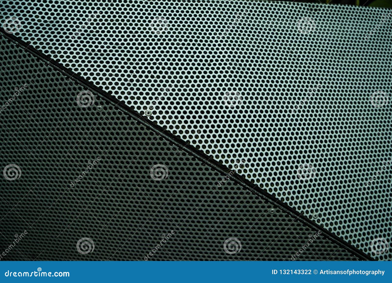 Perforated Metal Abstract Cube Edge Stock Photo - Image of grey ...