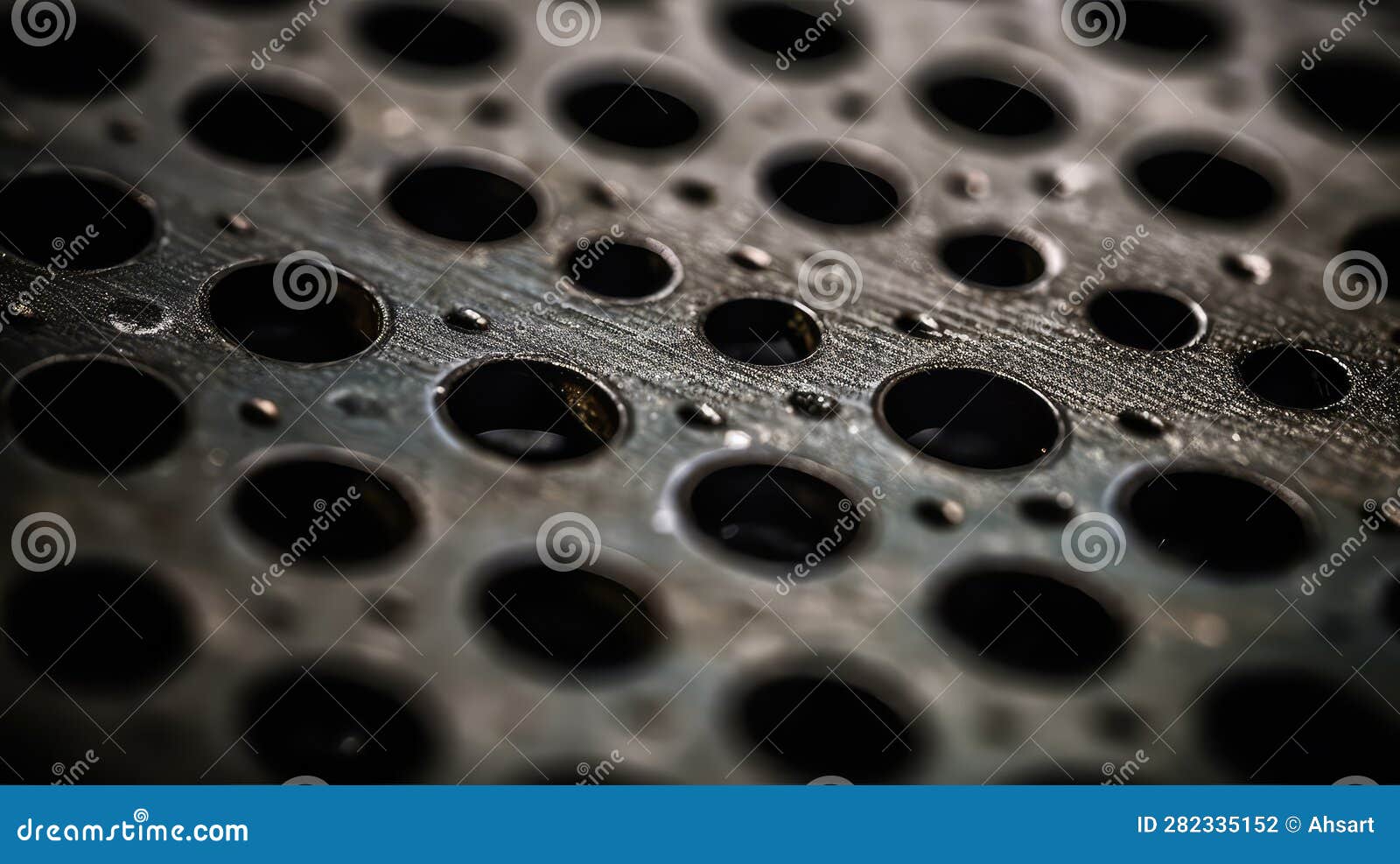 Perforated Metal Background Texture. Texture of Worn Metal Mesh Stock ...