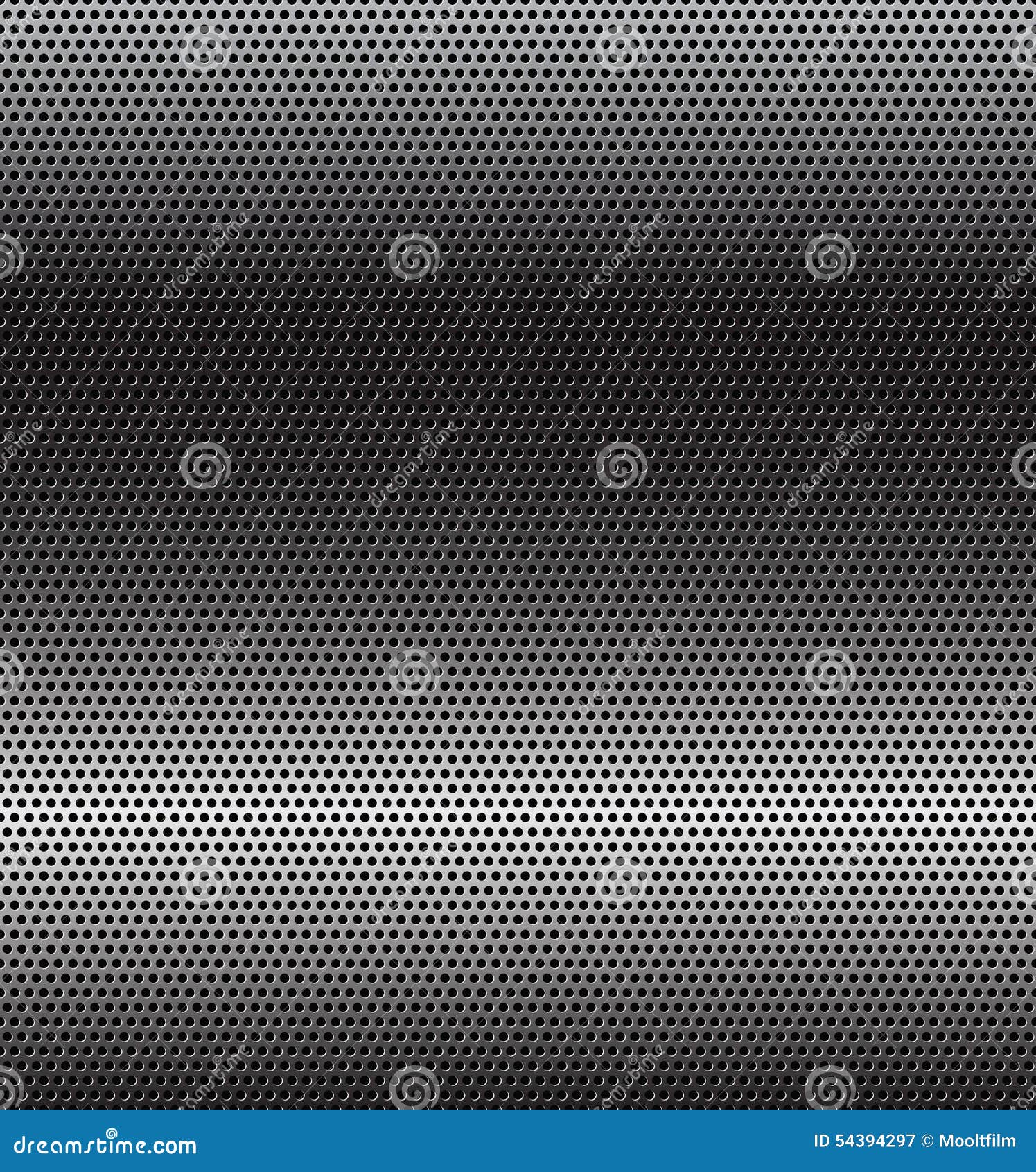 Perforated Grey Silver Metallic Background, Metal Texture Vector ...