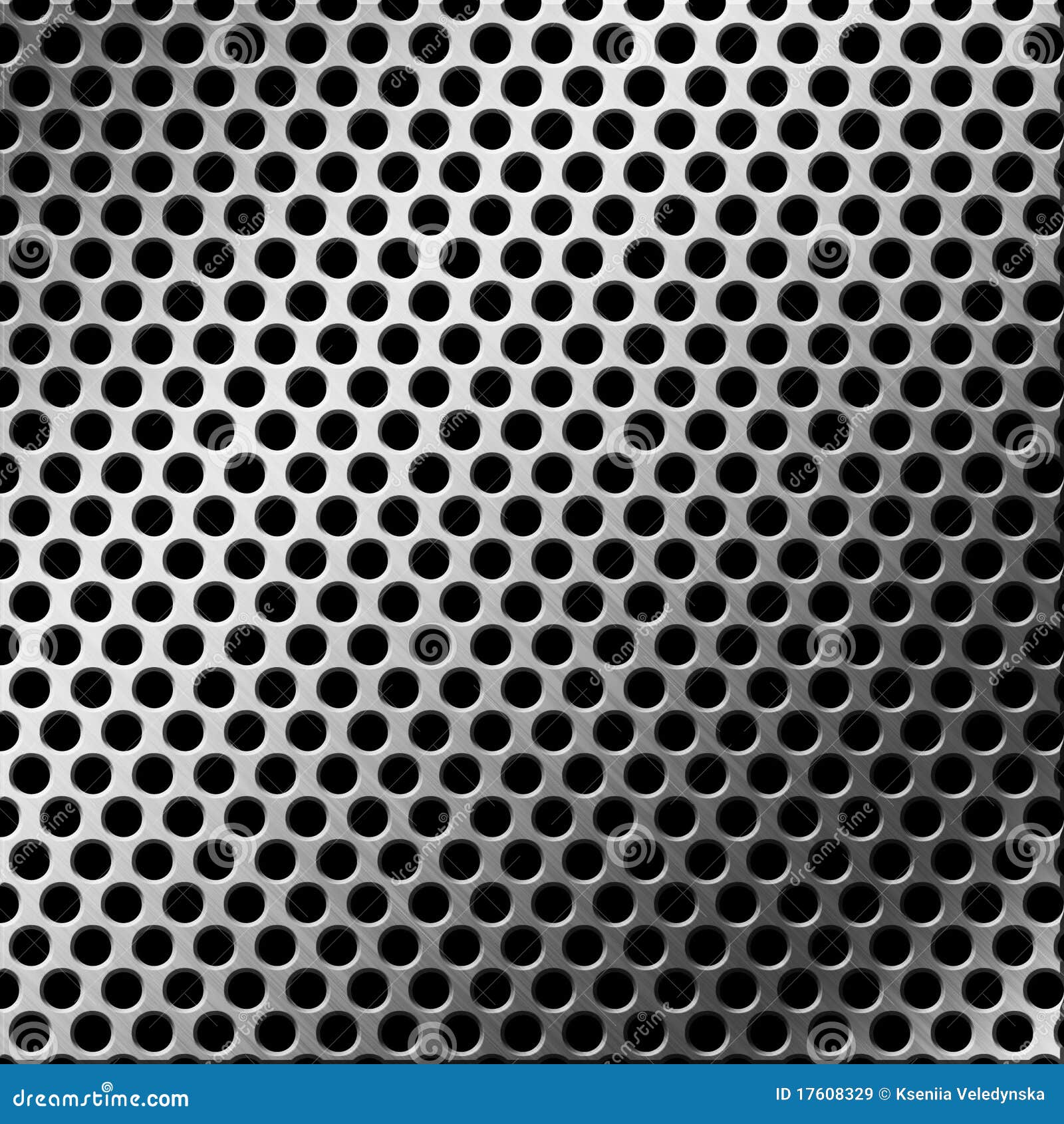 Perforated Metal Grid Texture Stock Illustration - Illustration of ...