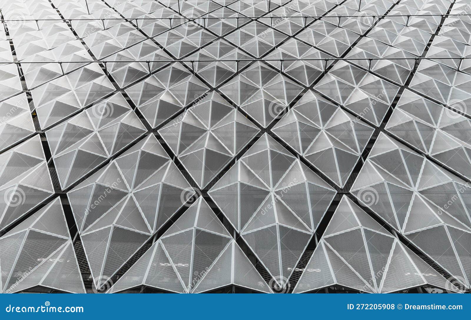 Perforated Metal Mesh Panels on Facade. Contemporary Surface Structure ...