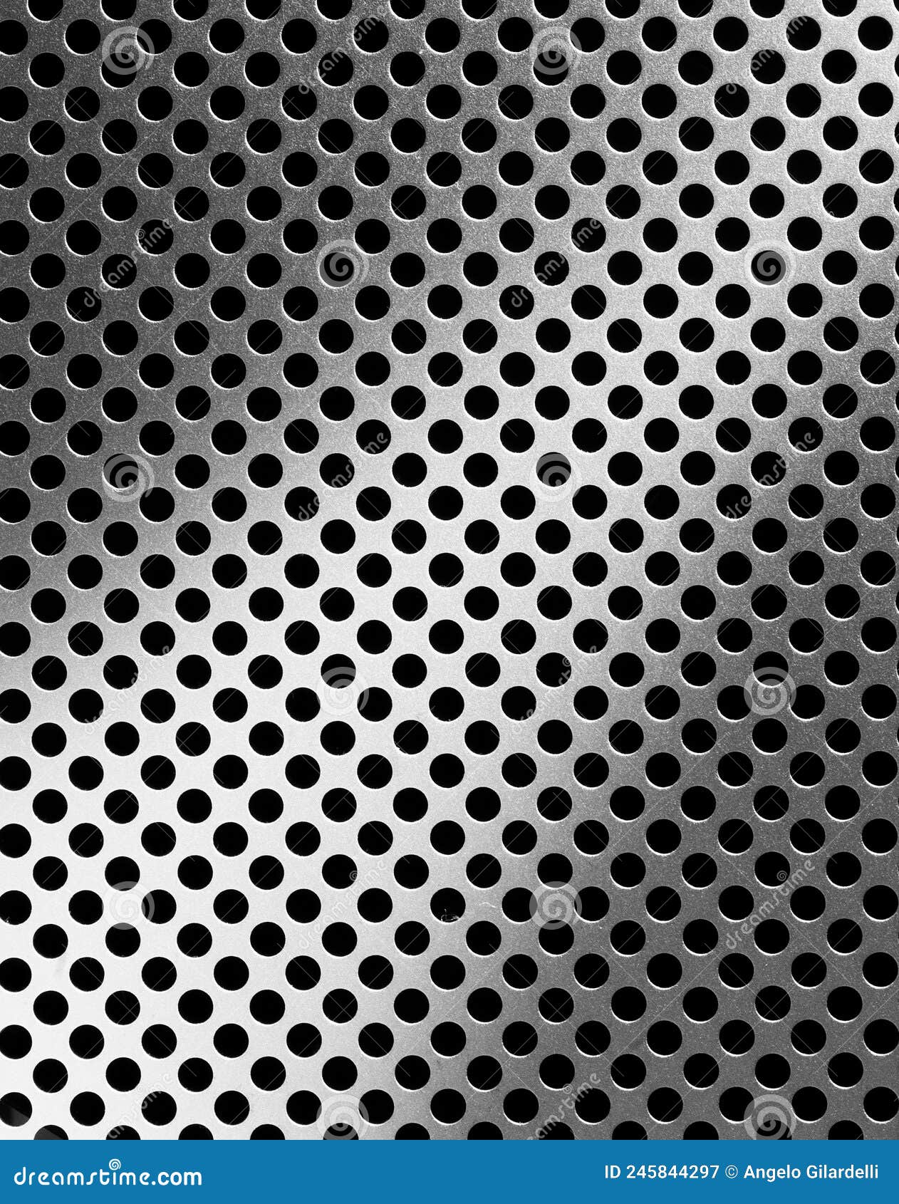 Perforated Metal Plate with Diagonal Gradient of Light Stock Image ...