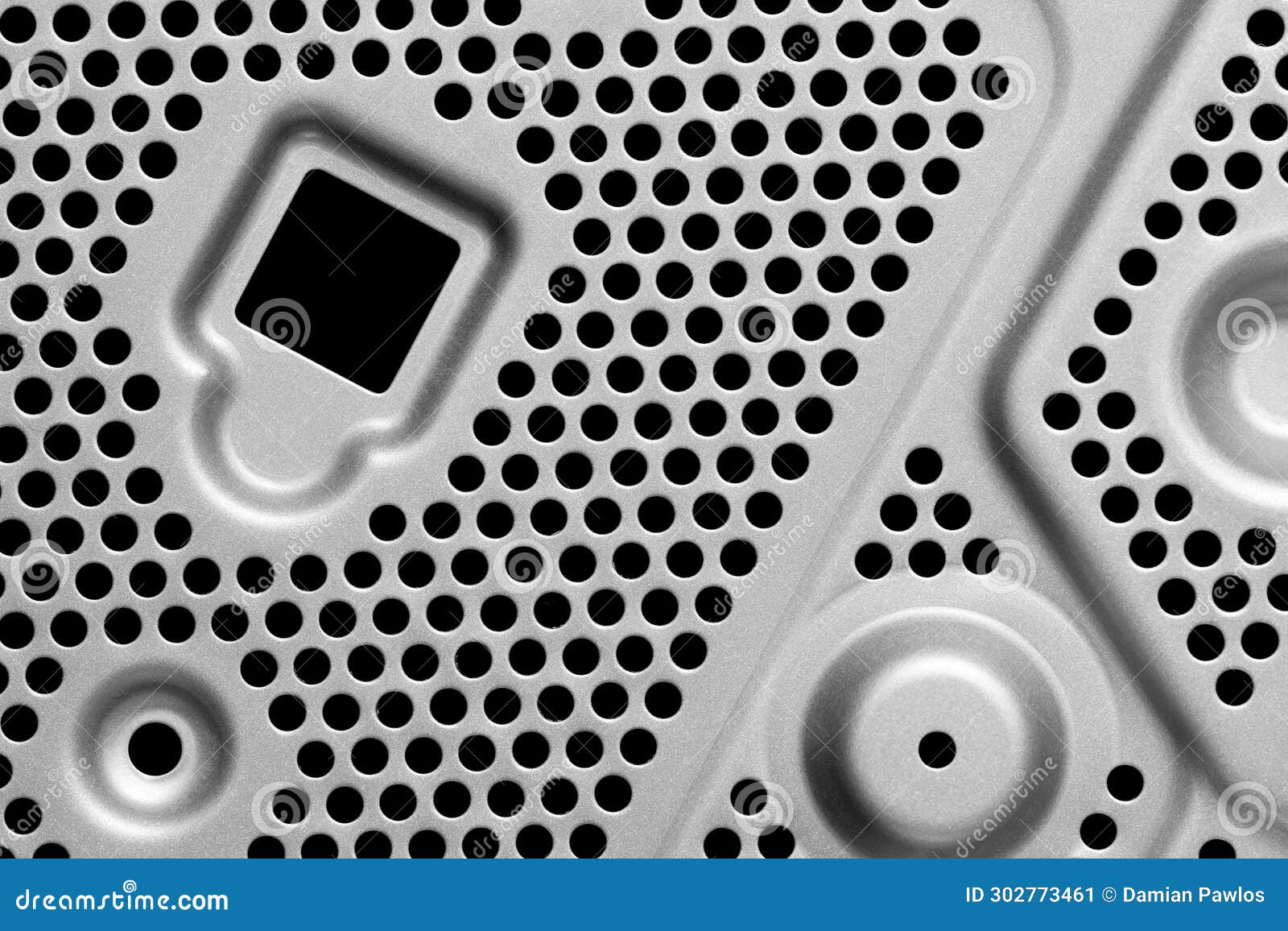 Perforated Metal Plate Used As a Protective Cover in the Computer ...