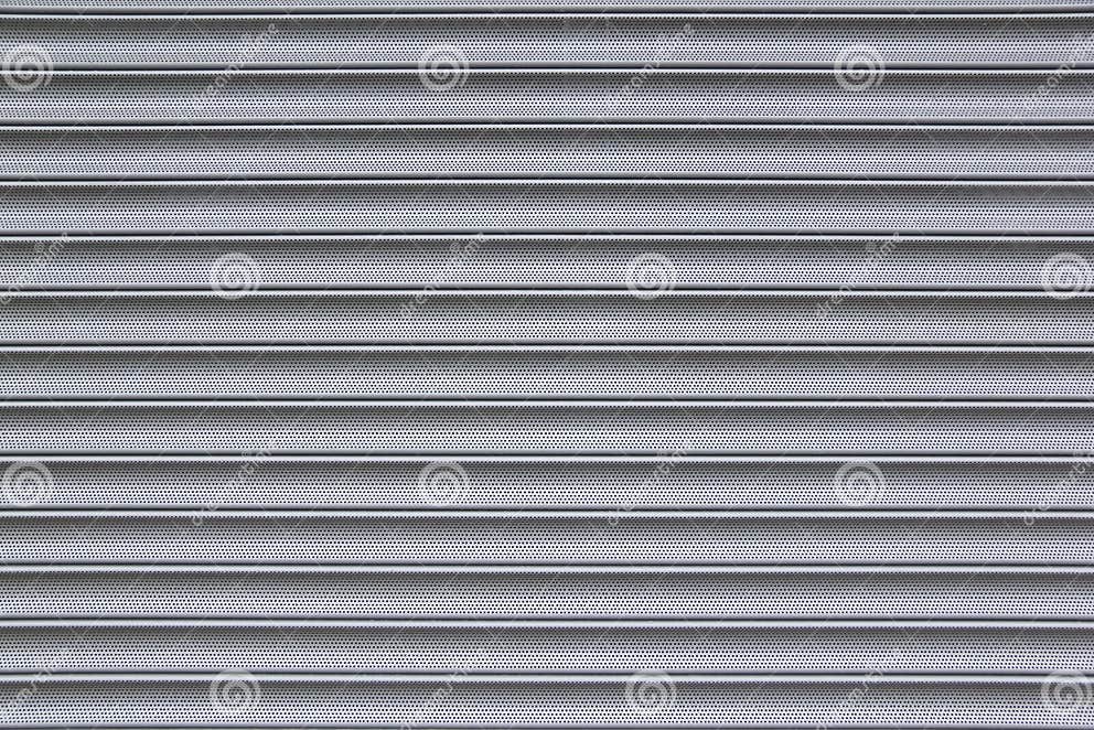 Perforated Metal Security Shutter Background Stock Photo - Image of ...