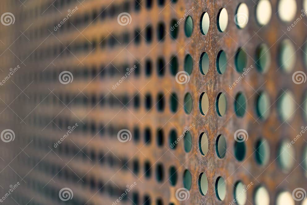 Perforated Metal Structures Stock Photo - Image of iron, holey: 140548784