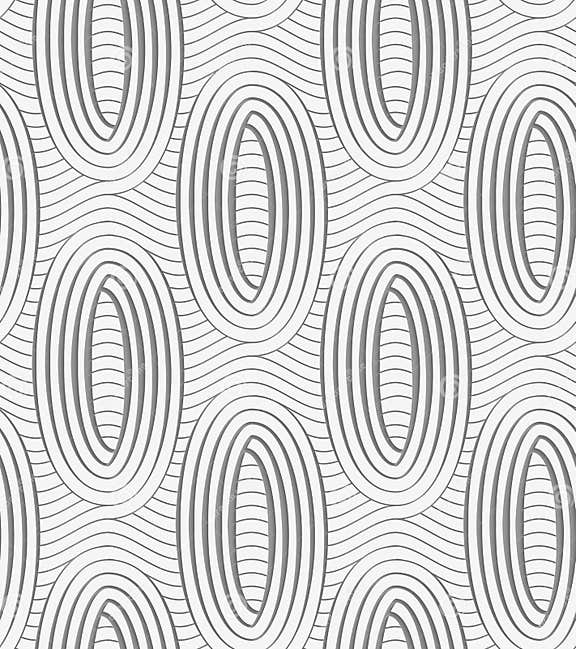 Perforated Ovals on Continues Lines Stock Vector - Illustration of ...