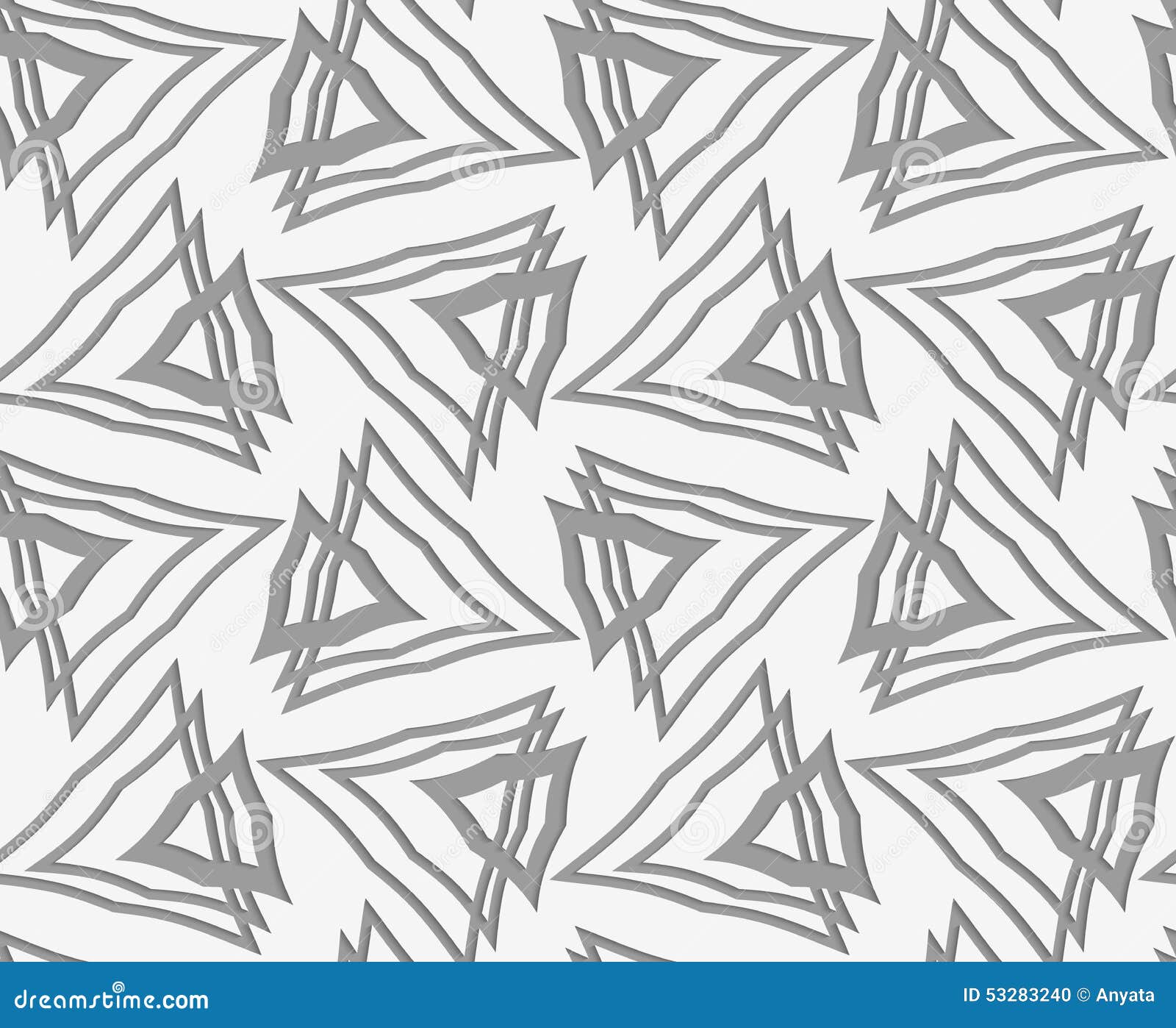 Perforated Paper with Overlapping Triangles Stock Vector - Illustration ...