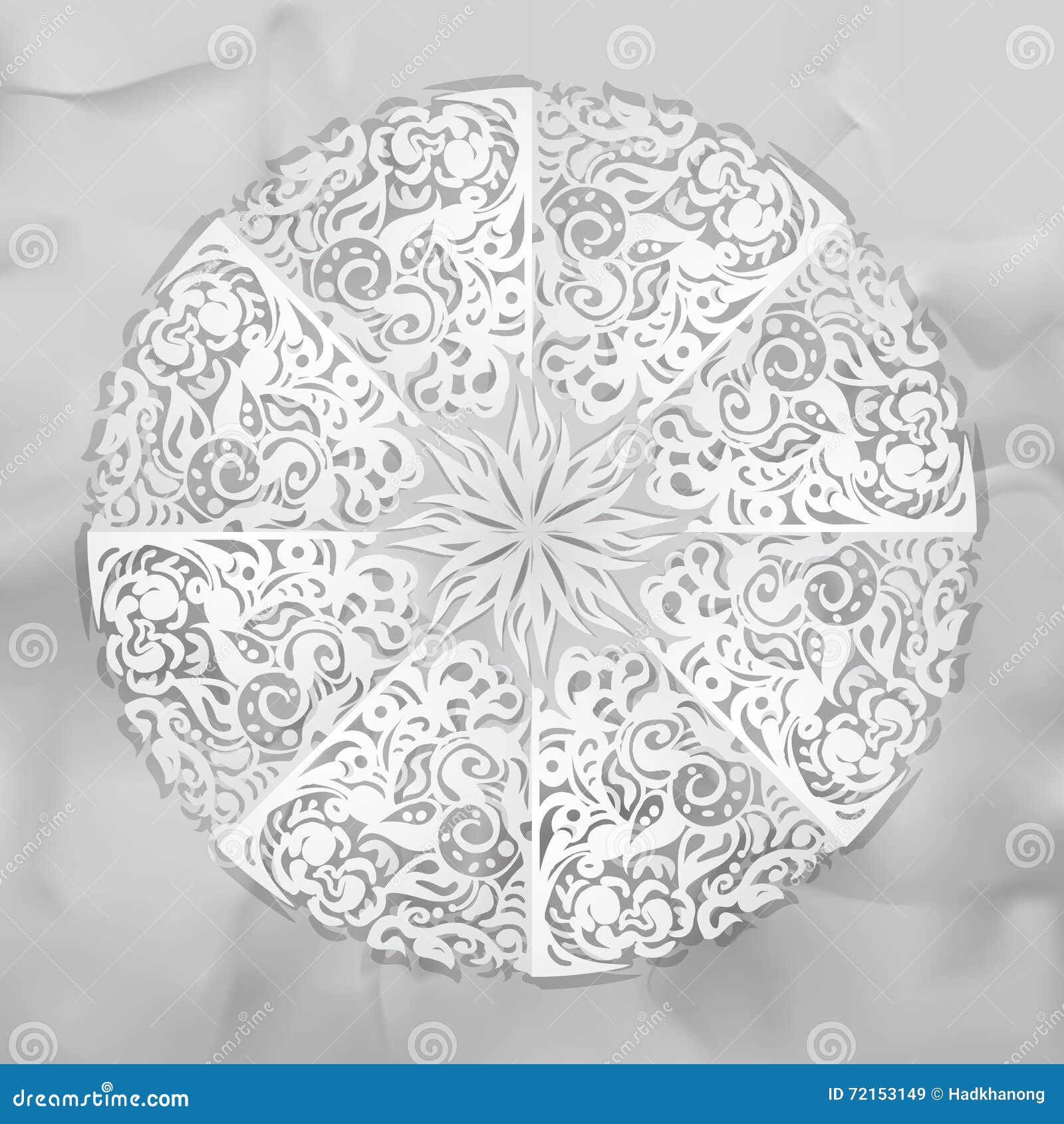 Perforated Paper Texture Banner with Free Form Pattern in Circle Stock ...