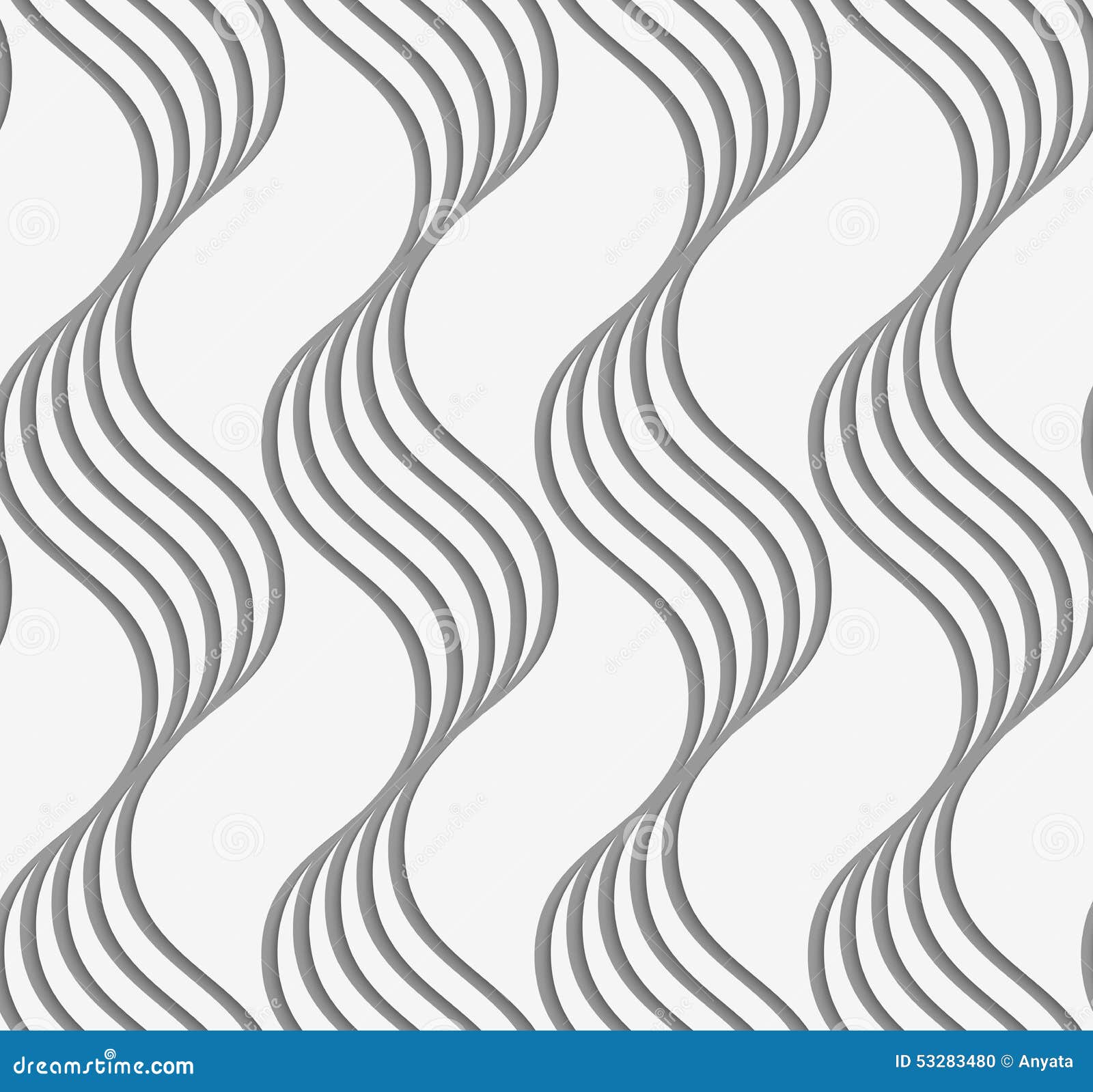 Perforated Paper with Vertical Wavy Stripes Stock Vector - Illustration ...