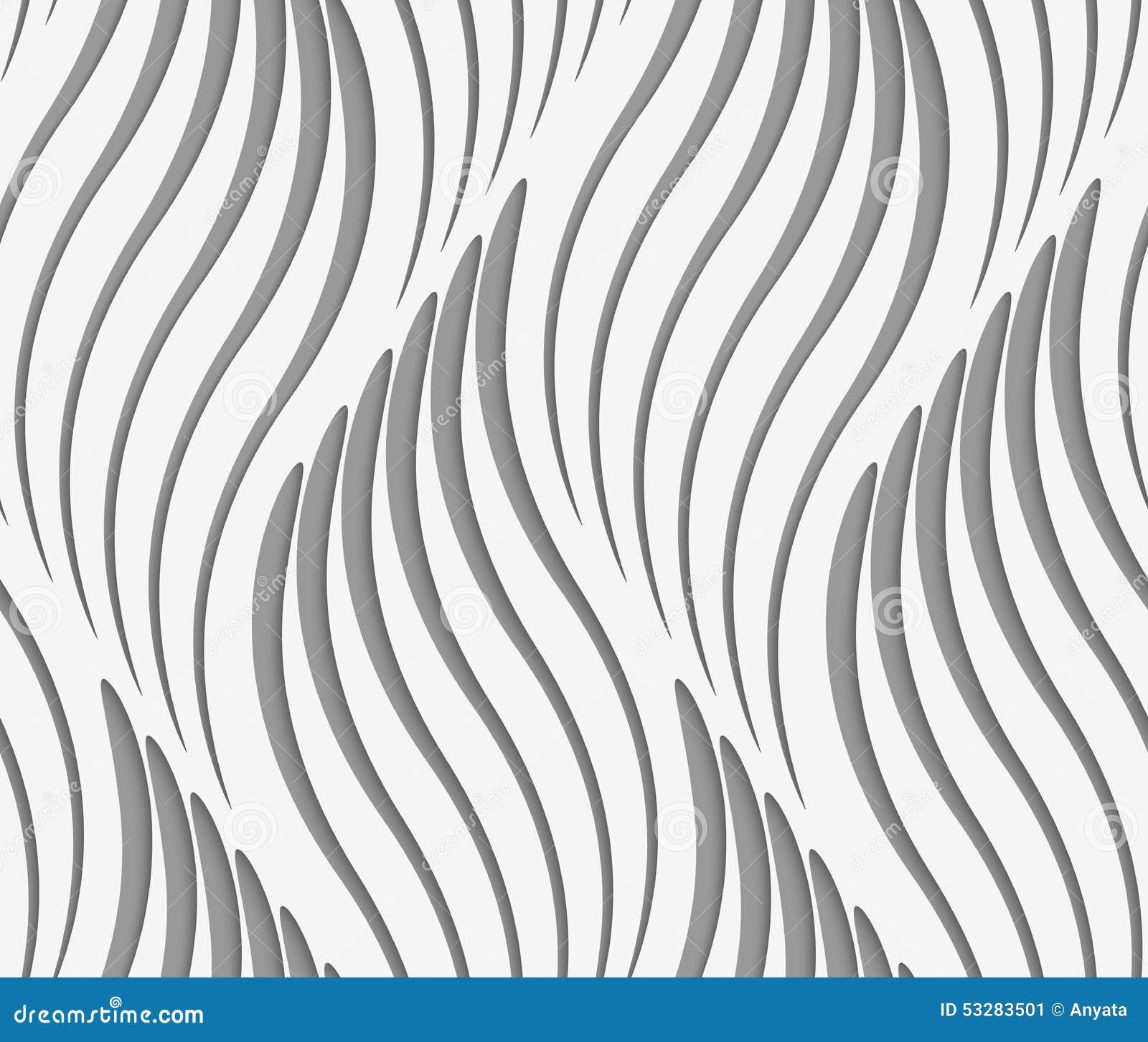 Perforated Paper with Wavy Striped Leaves Stock Vector - Illustration ...