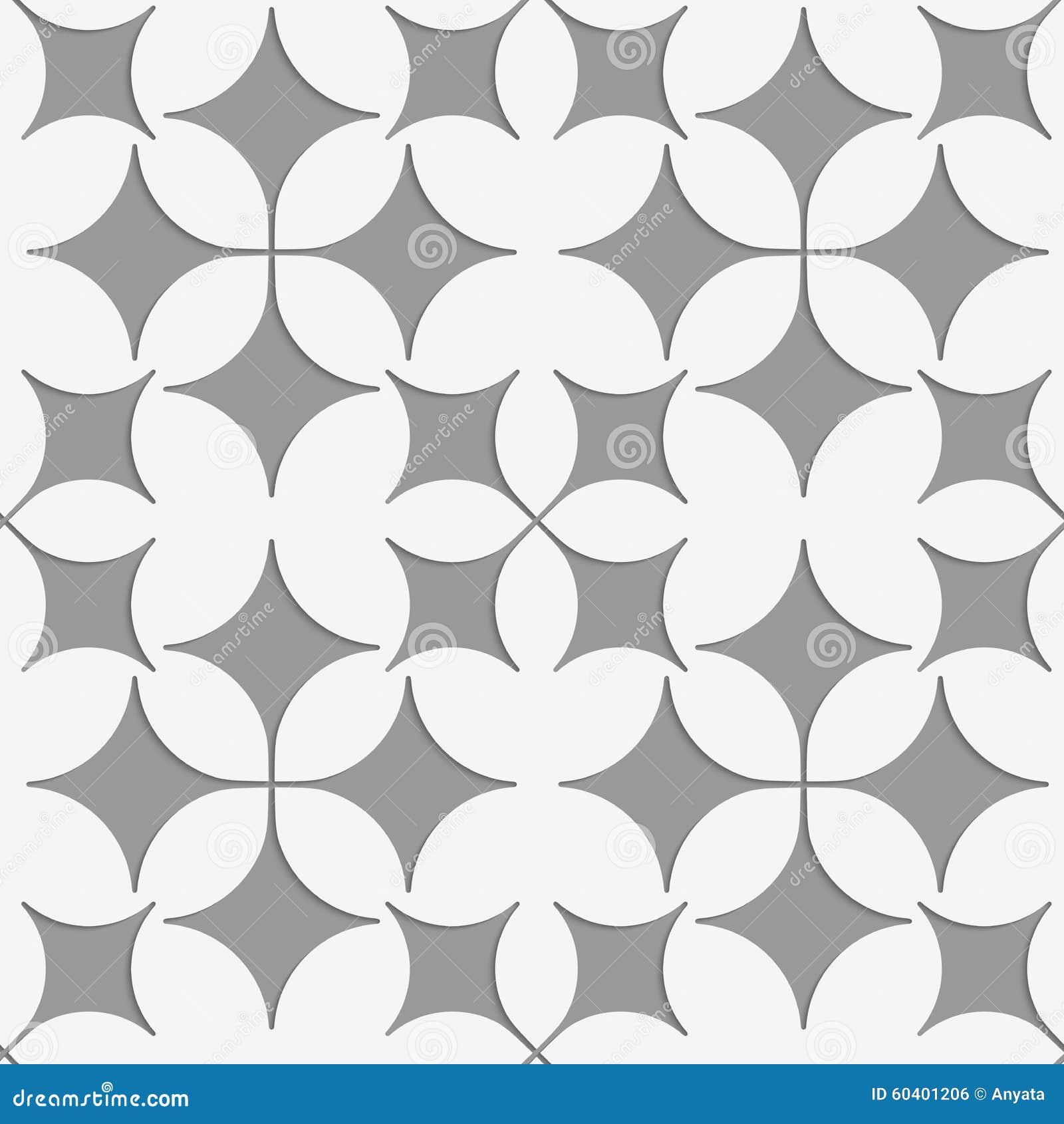 Perforated Pointy Four Foils Stock Vector - Illustration of ornament ...