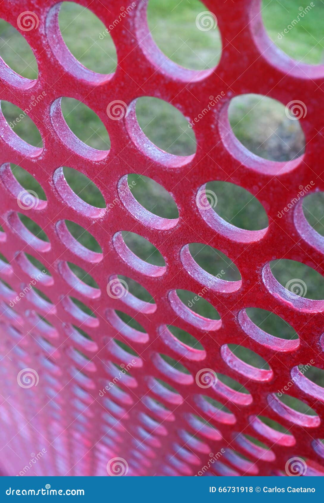 Perforated Red Panel stock photo. Image of grunge, decorative - 66731918