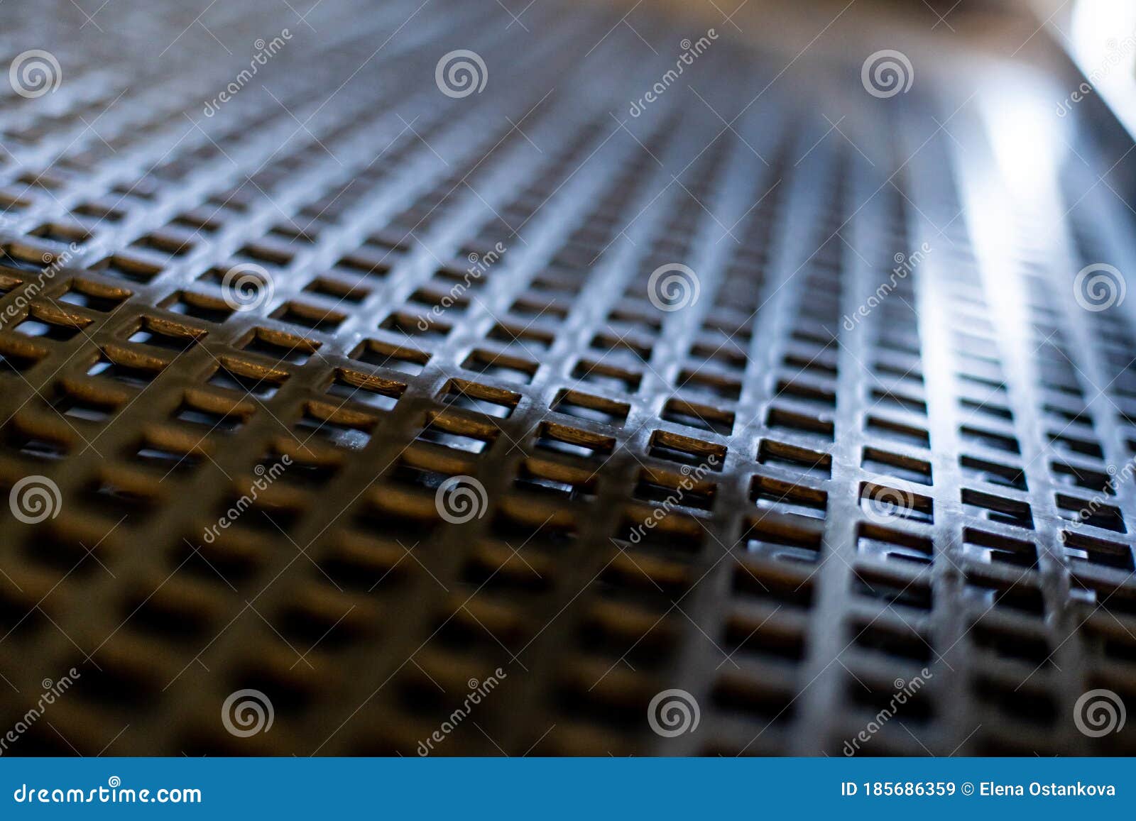 Perforated Shaped Metal Mesh Stock Image - Image of perforated ...