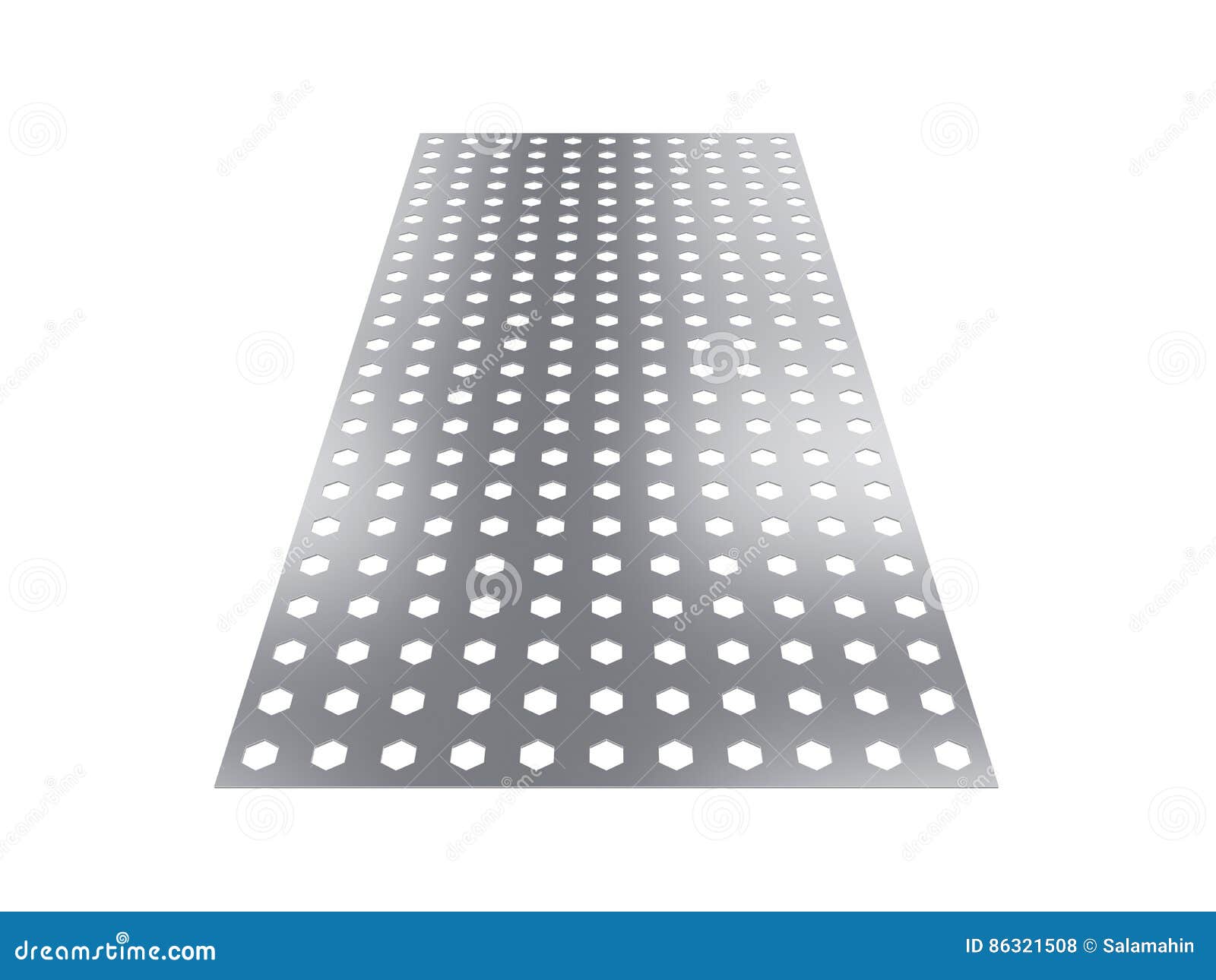 Perforated Sheet Panel Seamless Texture, 3D Illustration Map For ...
