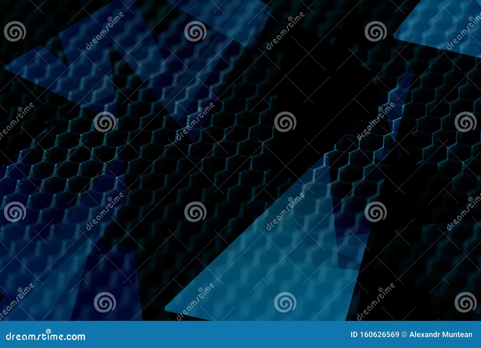 Blue geometric background stock image. Image of futuristic - 160626569