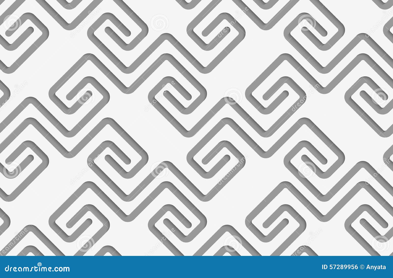 Perforated Square Spirals Fastened Stock Vector - Illustration of gray ...