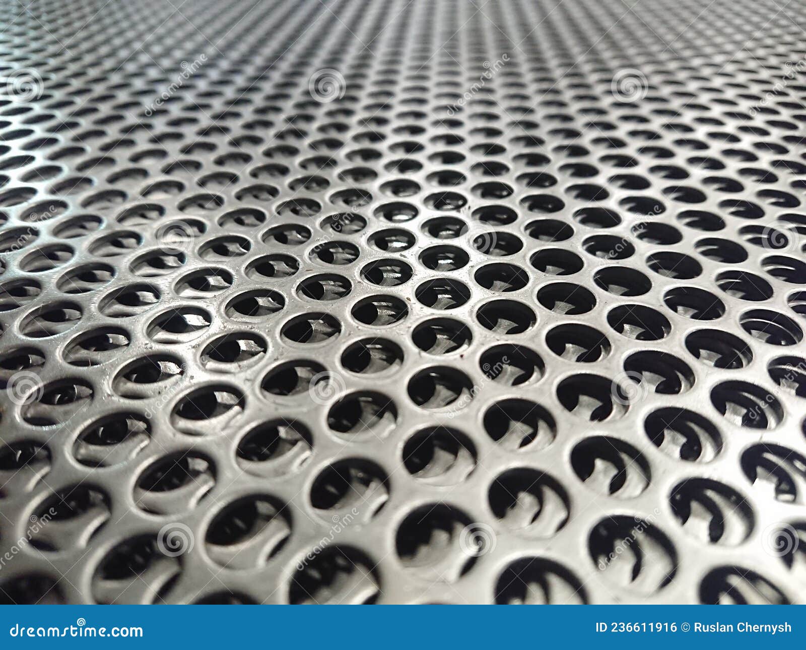 Perforated steel stock photo. Image of design, perforated - 236611916
