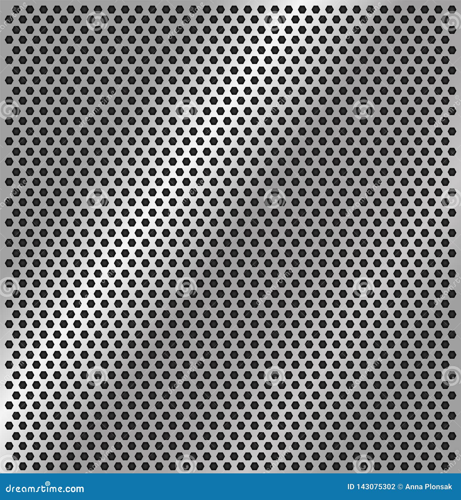 Perforated Steel Texture. Vector Illustration Stock Illustration ...