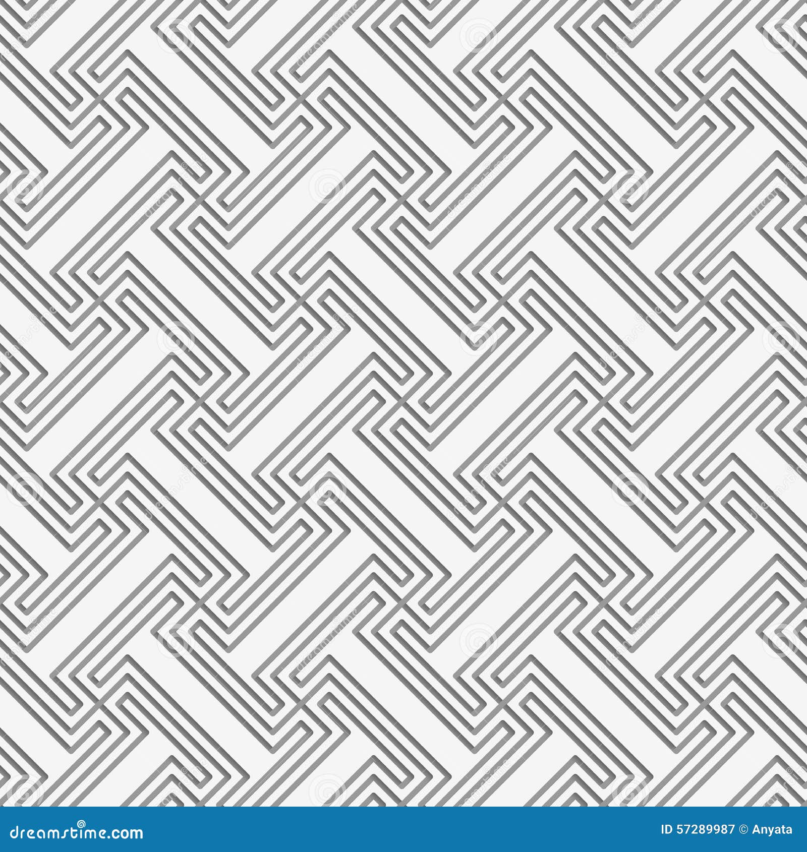 Perforated T Shapes Grid with Offset Stock Vector - Illustration of ...