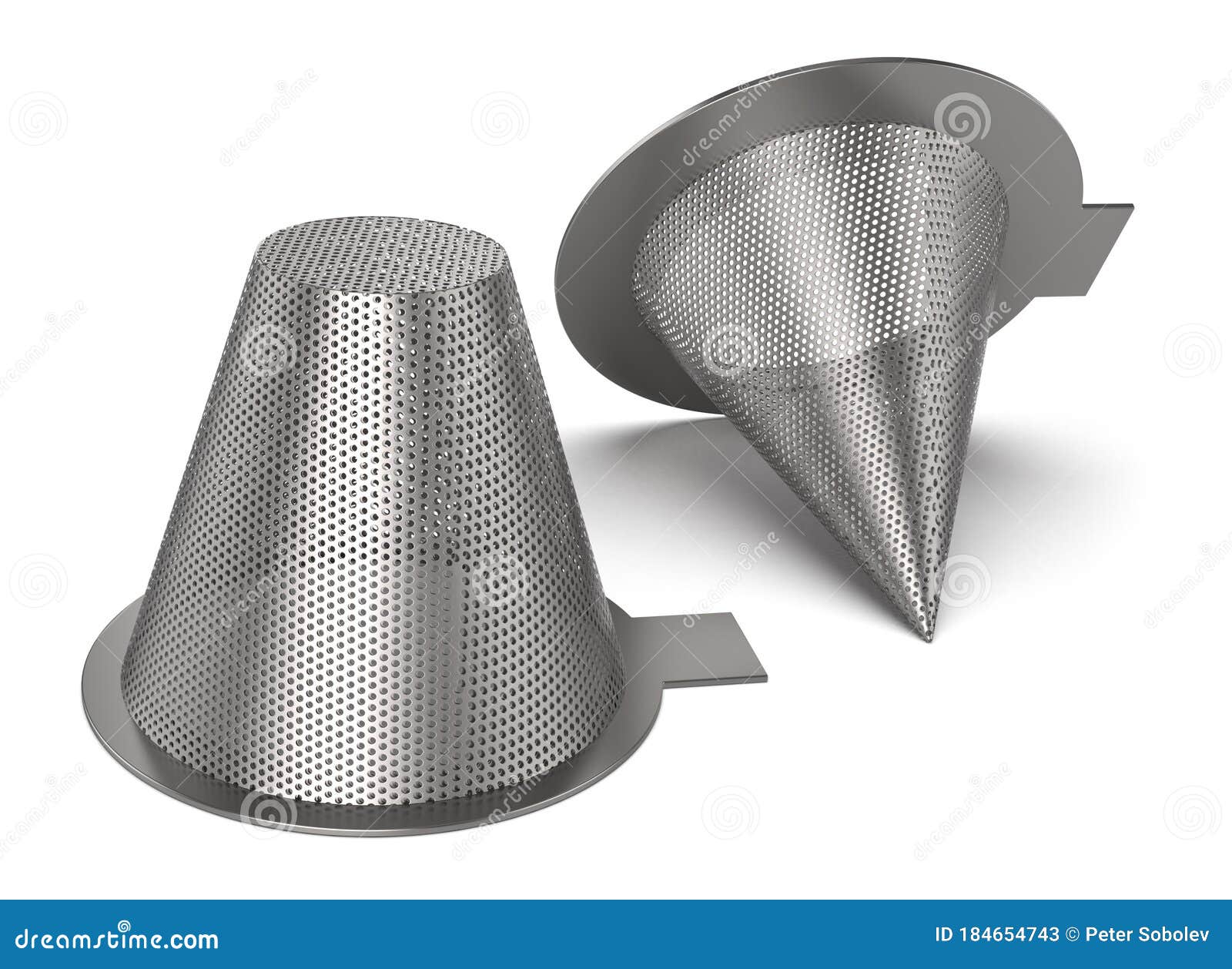 Perforated Temporary Filters Stock Image - Image of coarse, cone: 184654743