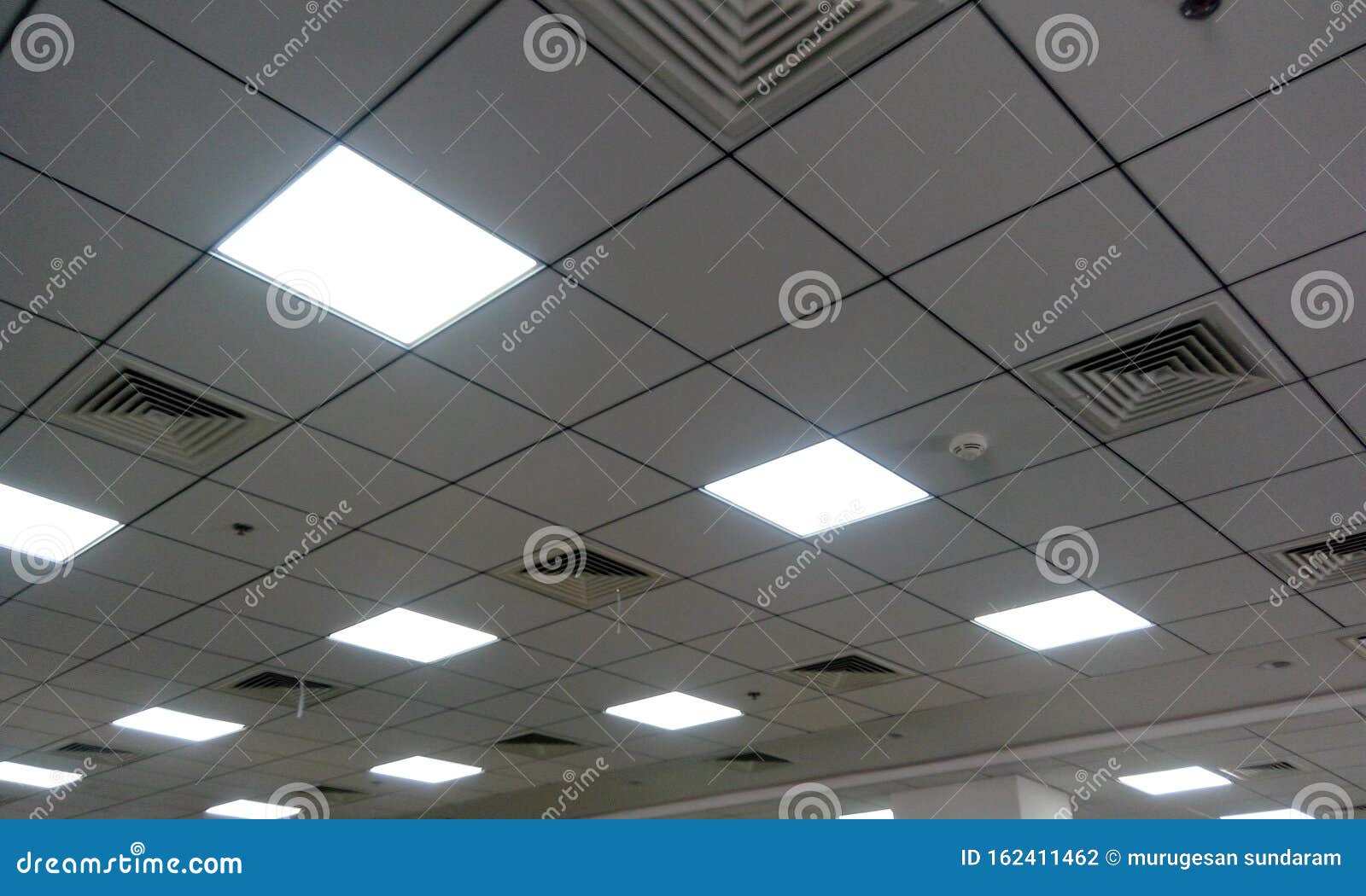 Perforated White Color Calcium Silicate Grid Ceiling Suspension System ...