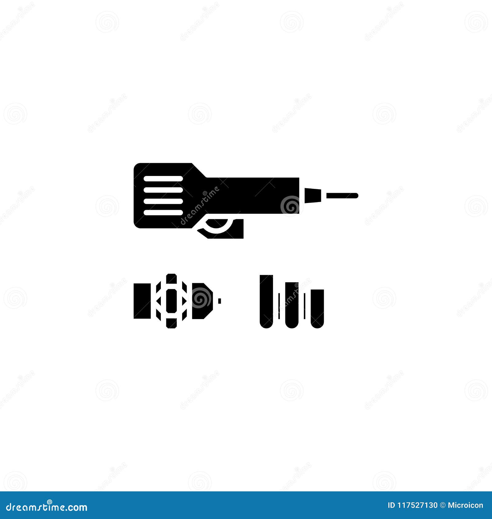Perforator Black Icon Concept. Perforator Flat Vector Symbol, Sign ...