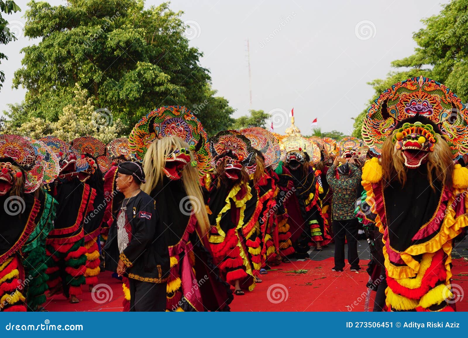 The Perform of 1000 Barong Dance. Barong is One of the Indonesian ...