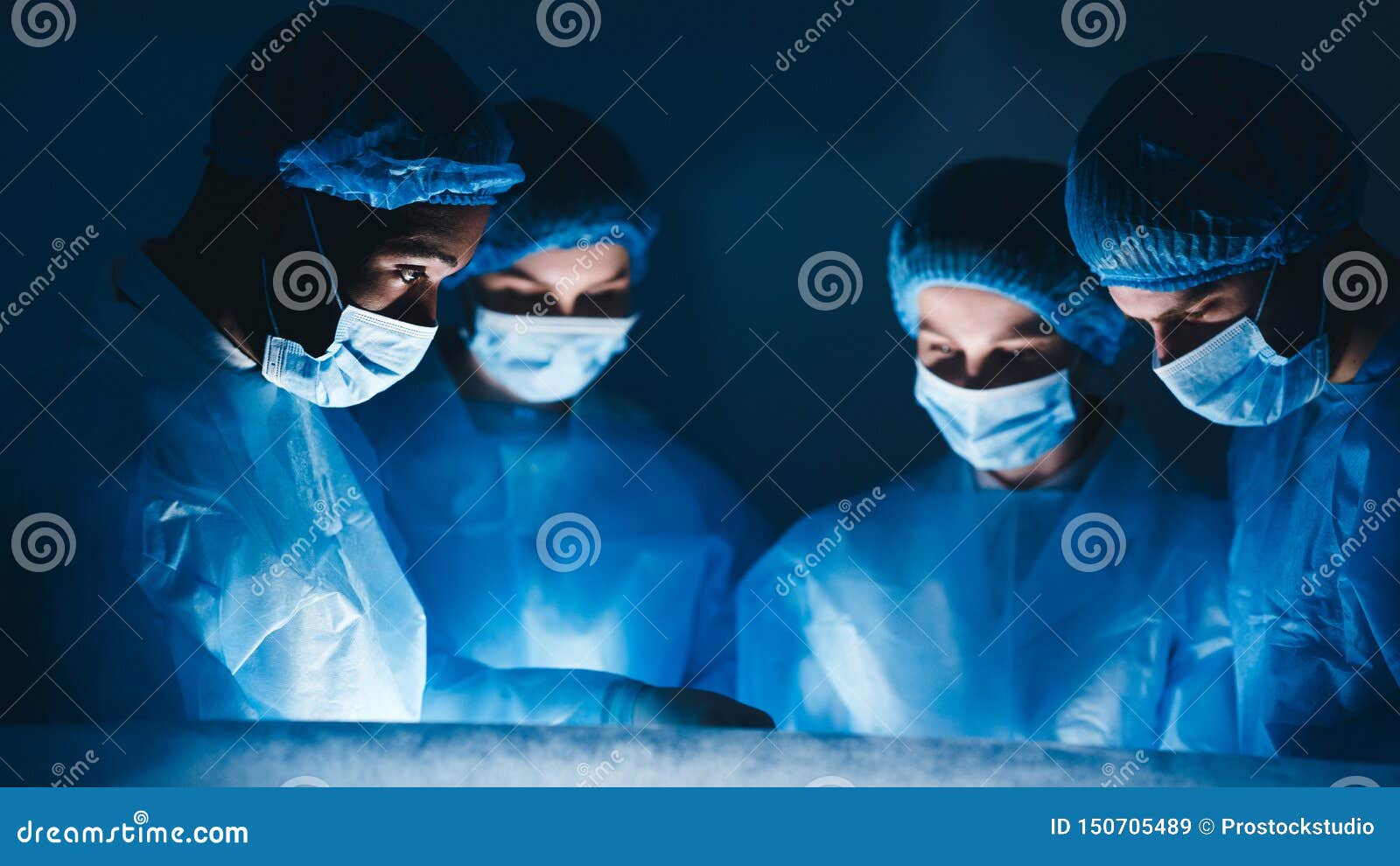 Perform Operation. Surgeon Team Working in Hospital Stock Image - Image ...