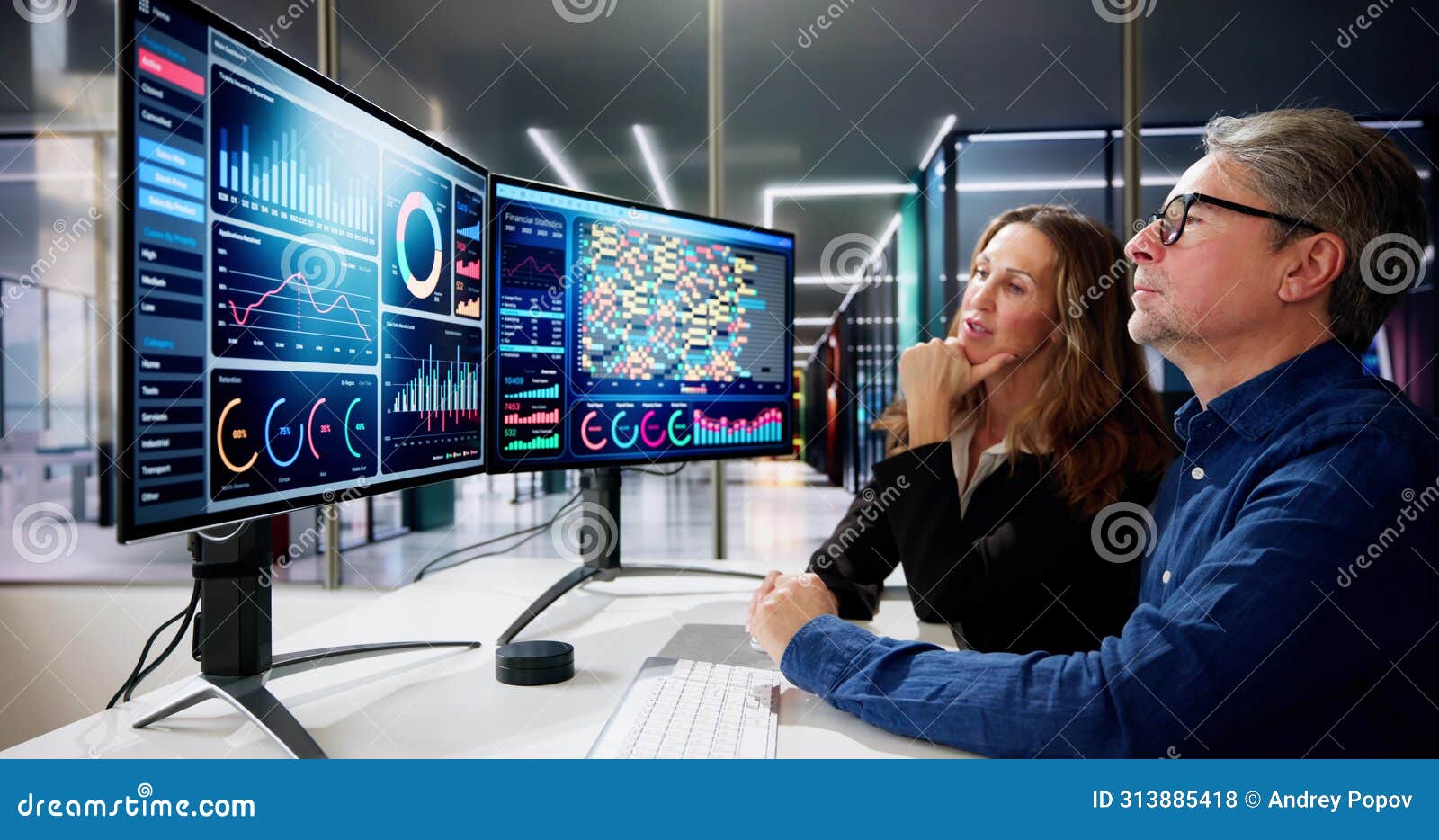 Performance Analytics Dashboard Tech on PC Screen Stock Photo - Image ...