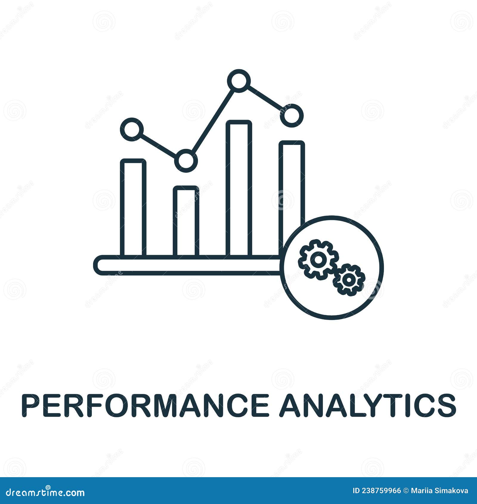 Performance Analytics Icon. Line Element from Digital Transformation ...