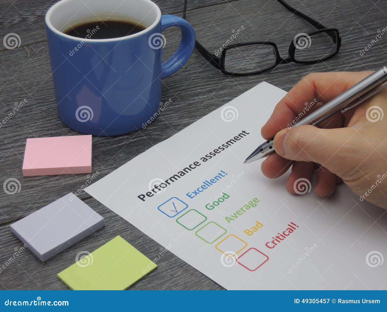 Performance Assessment - Excellent Stock Image - Image of measurement ...