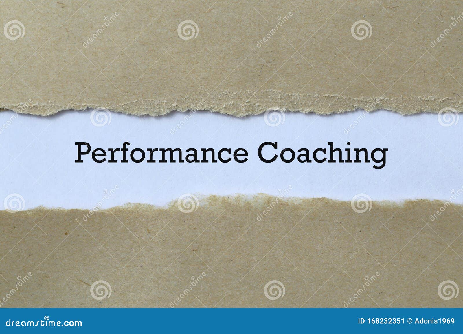 Performance Coaching on Paper Stock Image - Image of experience ...