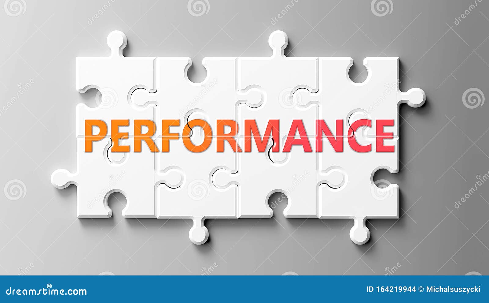 Performance Complex Like a Puzzle - Pictured As Word Performance on a ...