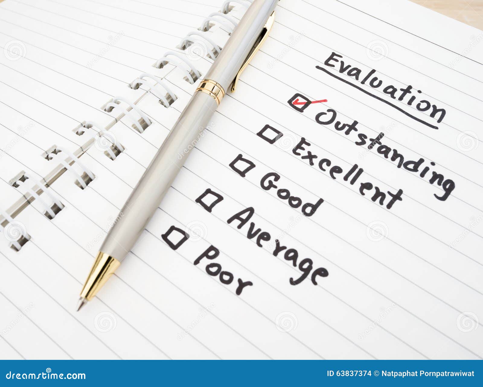 Performance Evaluation Check Box 5 Stock Photo - Image of choice ...