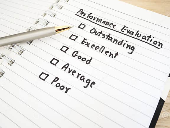 Performance Evaluation Check Box 3 Stock Photo - Image of appraisal ...