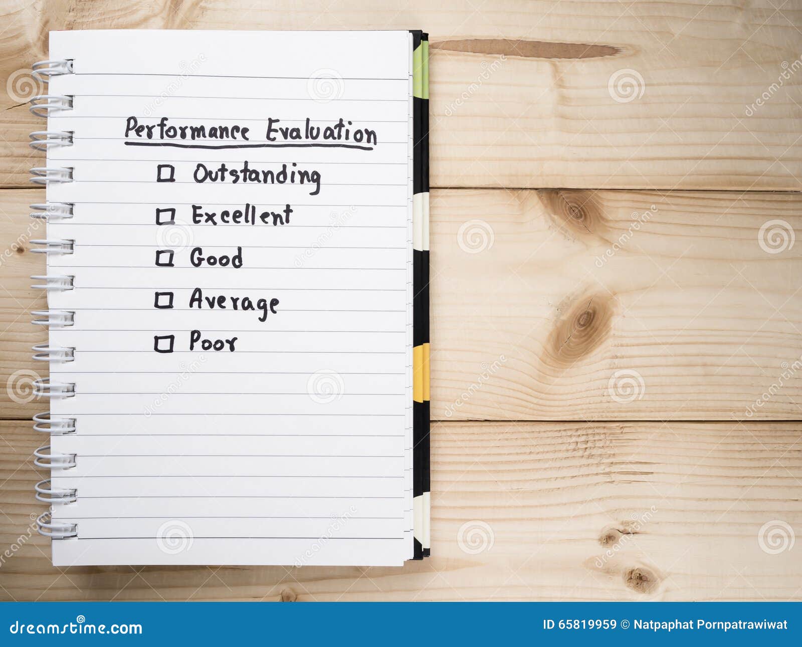 Performance Evaluation Check Box 11 Stock Image - Image of examination ...