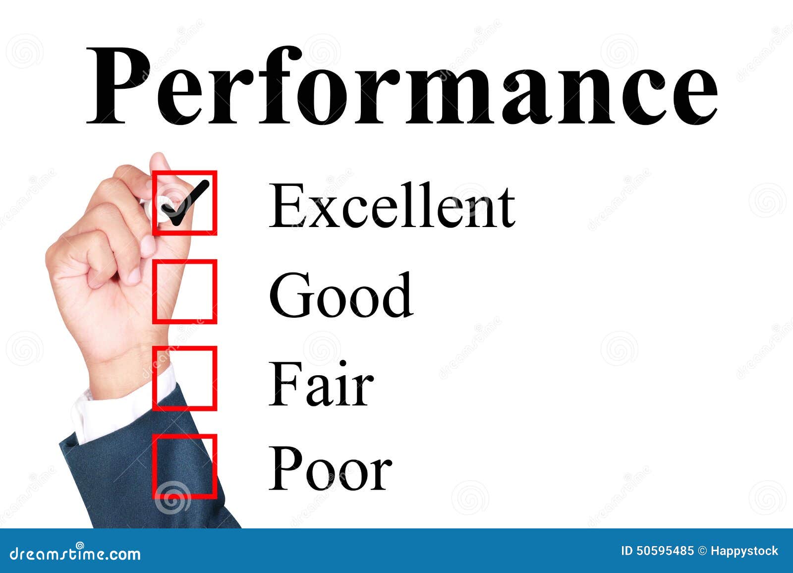Performance Evaluation Form Stock Illustration - Illustration of ...