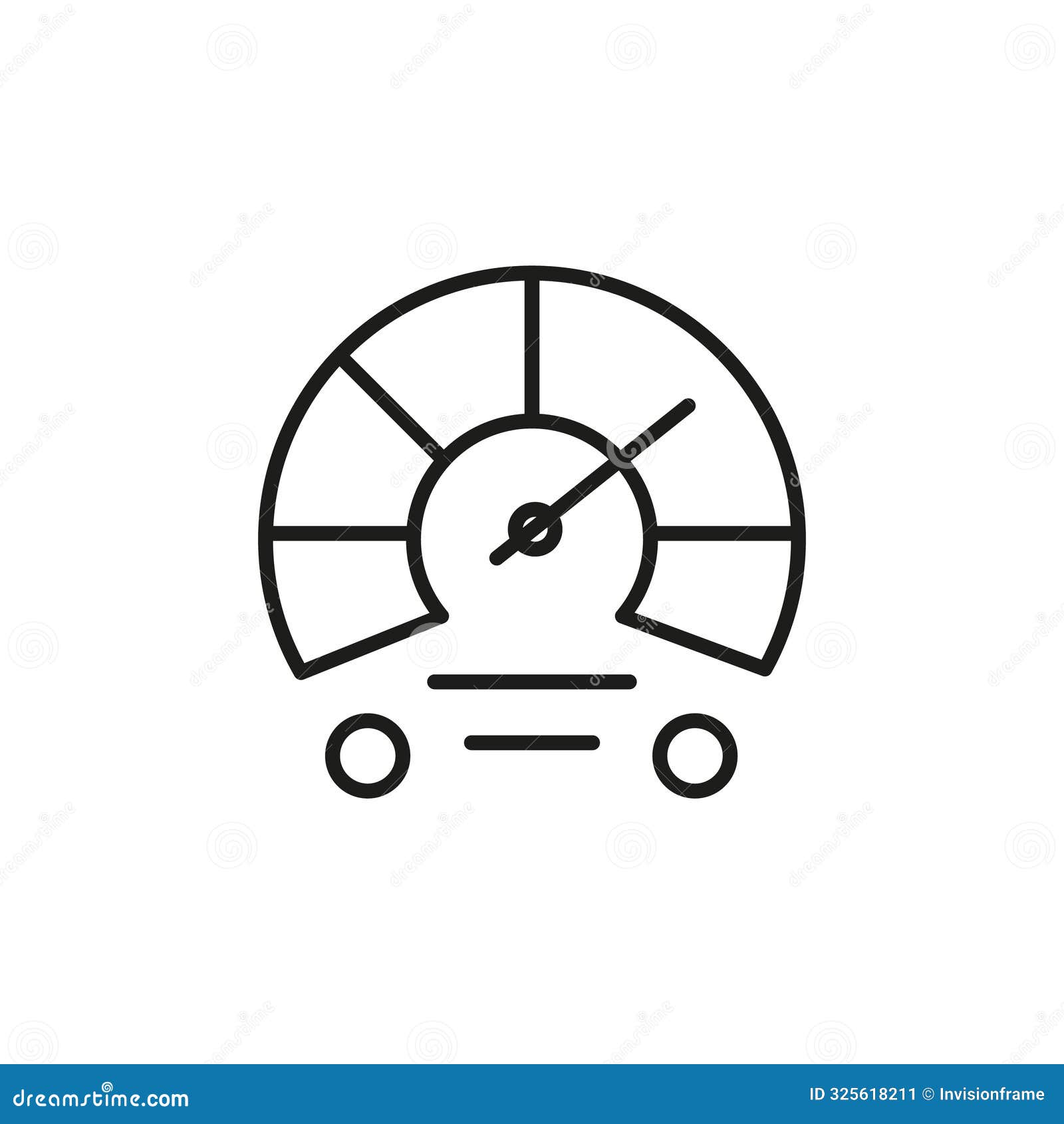 Performance gauge icon stock illustration. Illustration of measuring ...